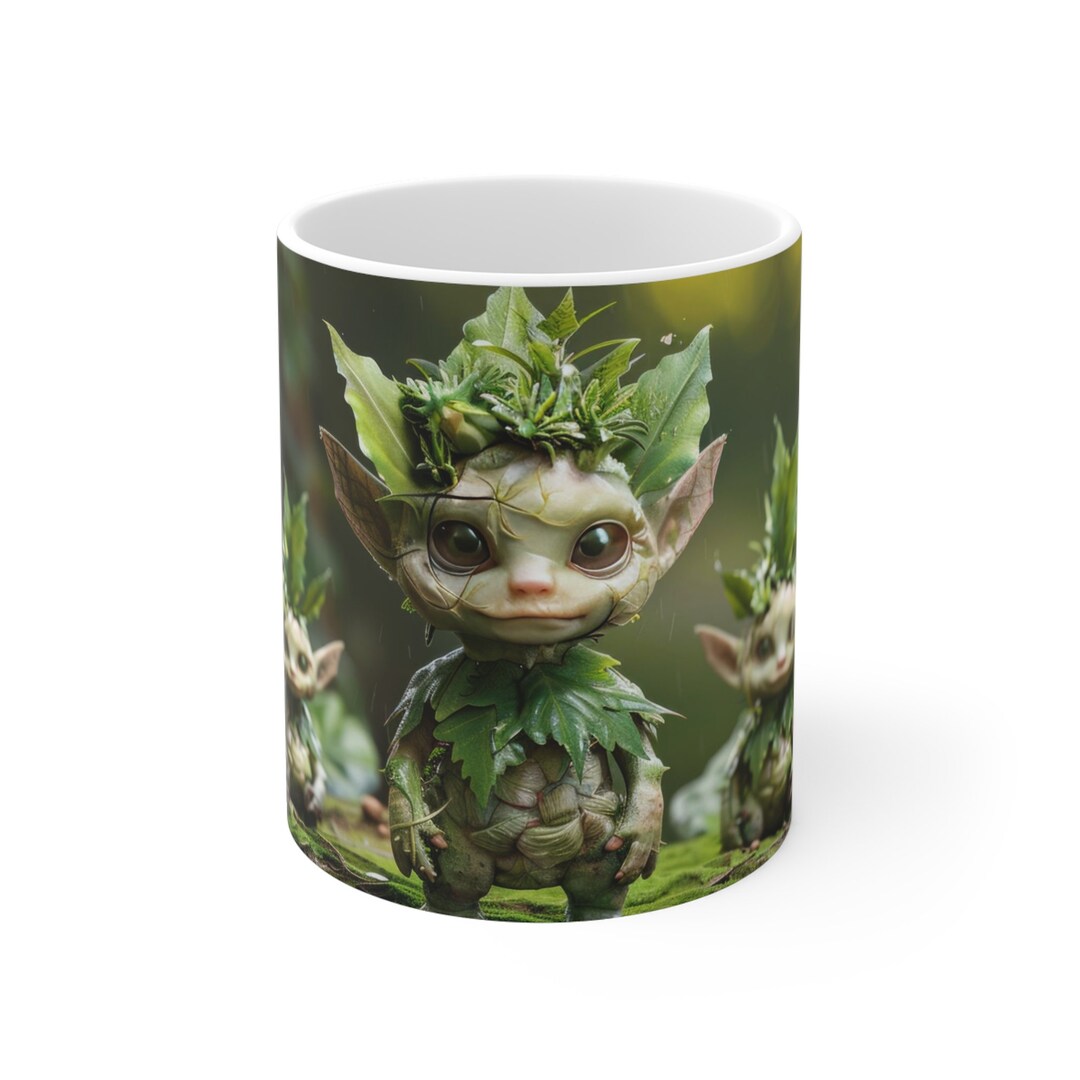 Enchanted Forest Sproutling Mug - Whimsical Woodland Creature Cup - Dnd ...