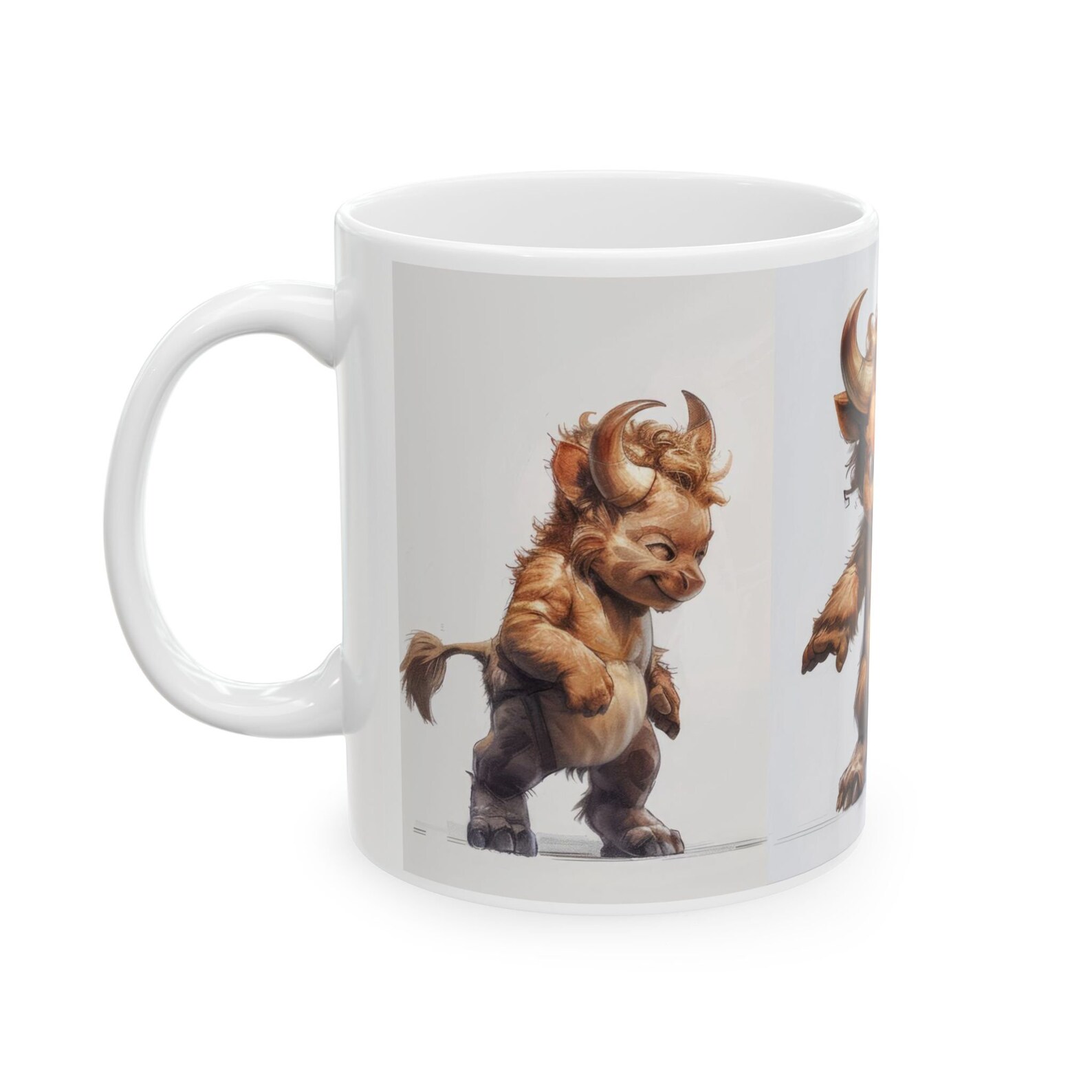 Minotaur Mug - Adorable Mythical Beast Coffee Cup, Cute Fantasy ...