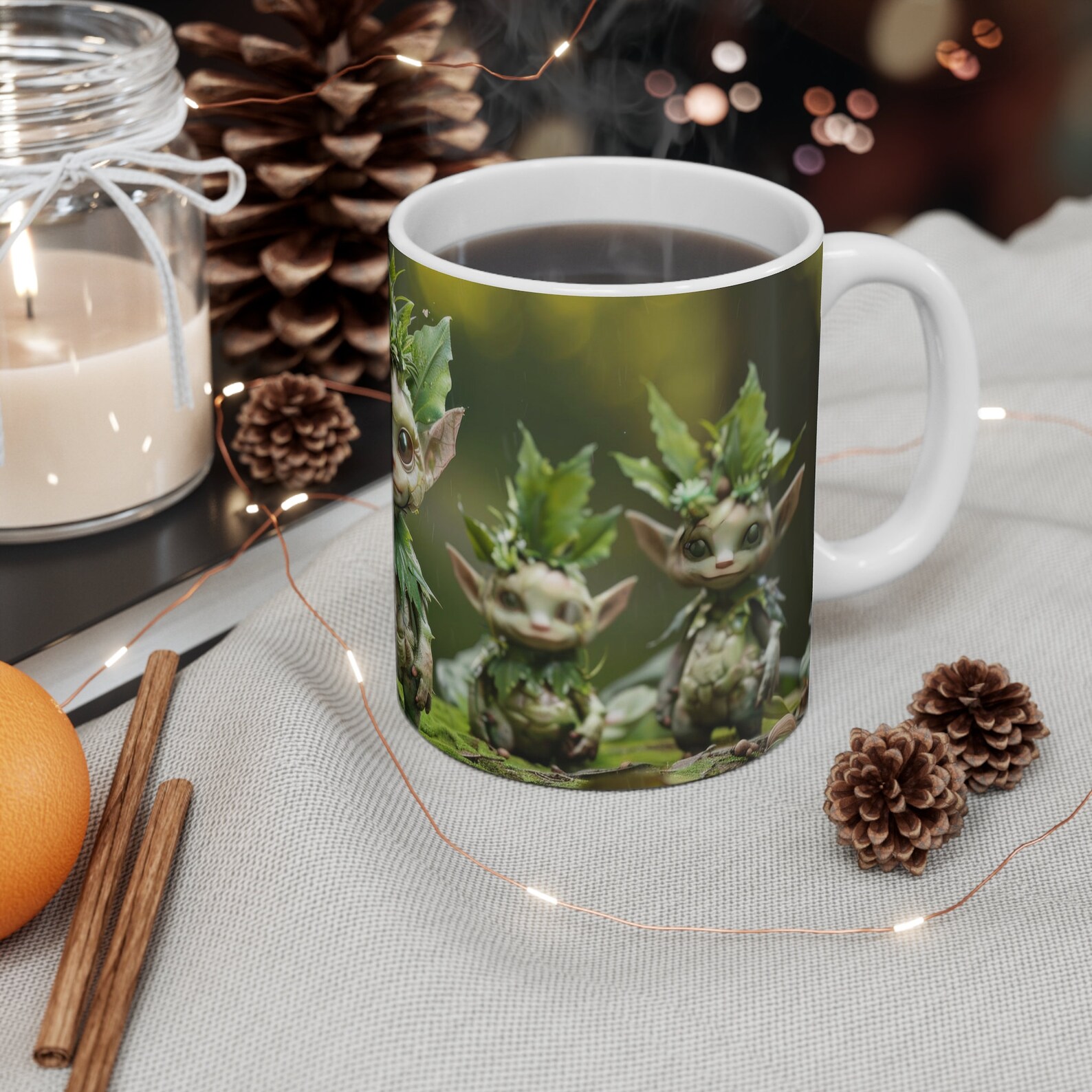 Enchanted Forest Sproutling Mug Whimsical Woodland Creature Cup Dnd ...