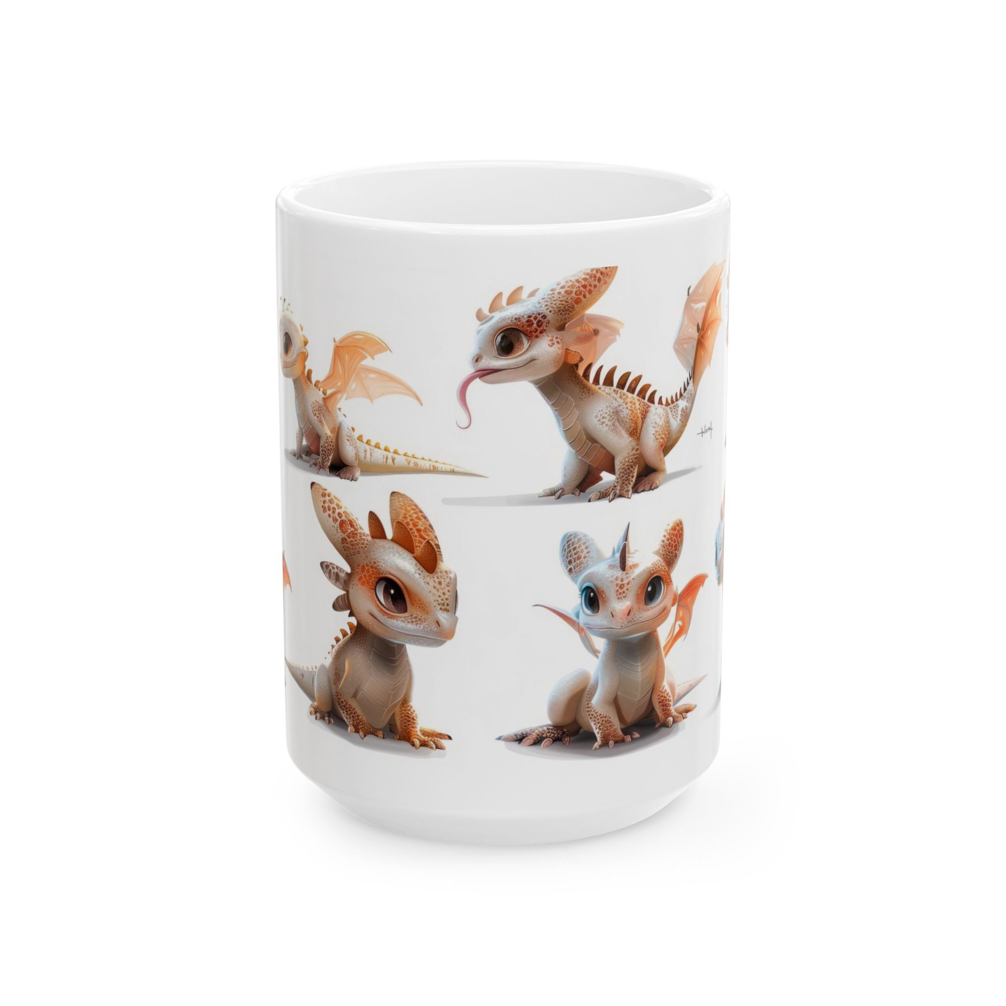Dragon Mug - Cute Hatchling Coffee Cup, Fantasy Gift for Mythology ...