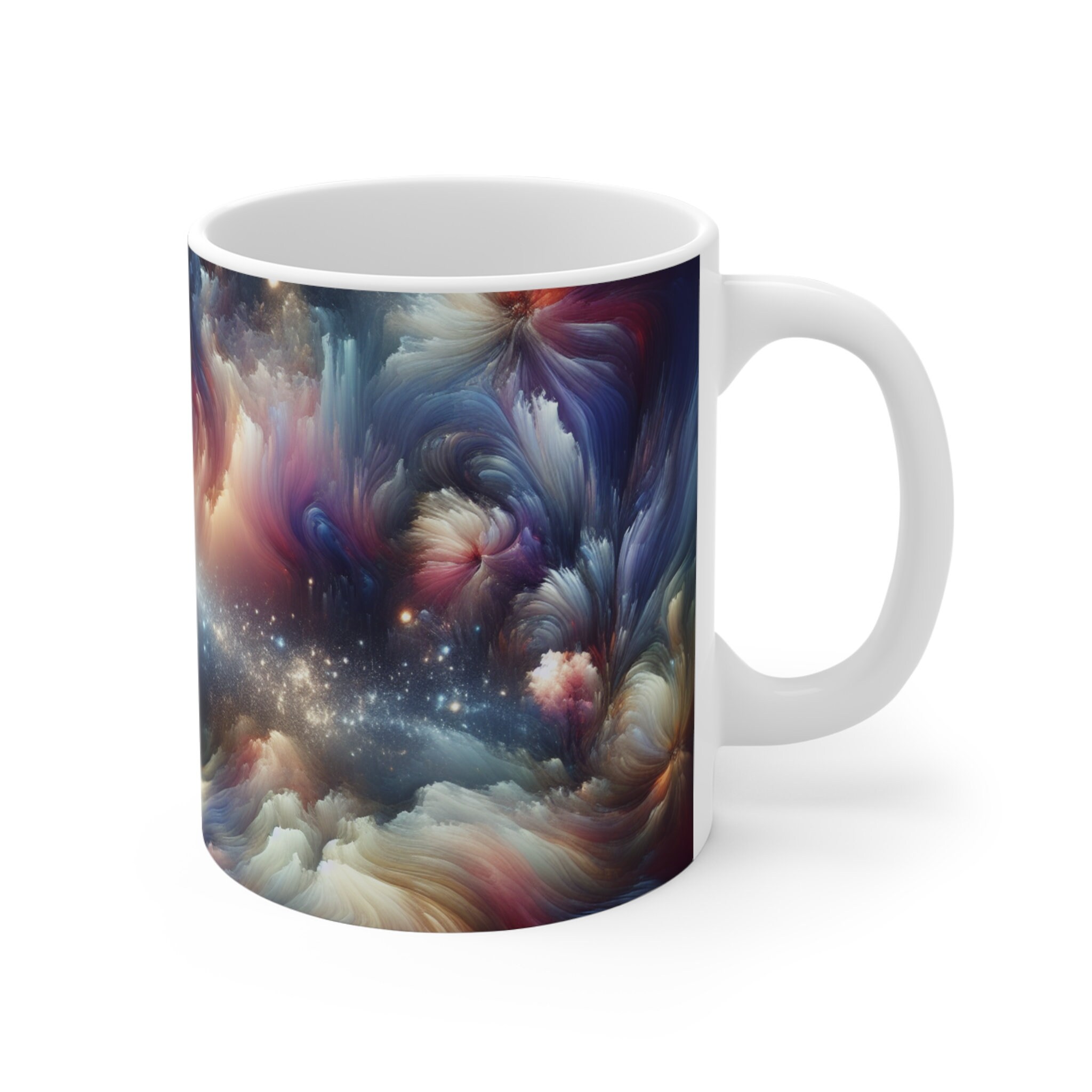 11oz Ethereal Beauty Ceramic Mug Radiant Artwork Design E-commerce for ...