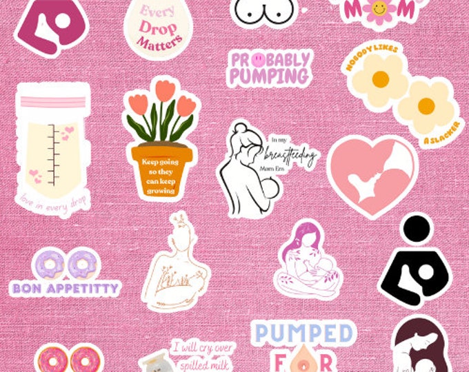 National Breastfeeding Month Sticker Pack - Etsy