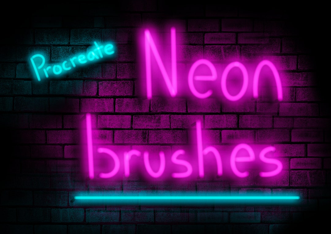 40 Spectacular Neon Brushes Procreate Brushes Designed With Apple ...