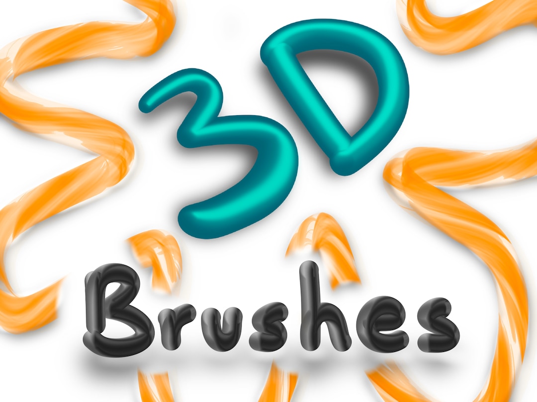 3D Procreate Brushes | Some Pressure Sensitive | Designed With Apple ...