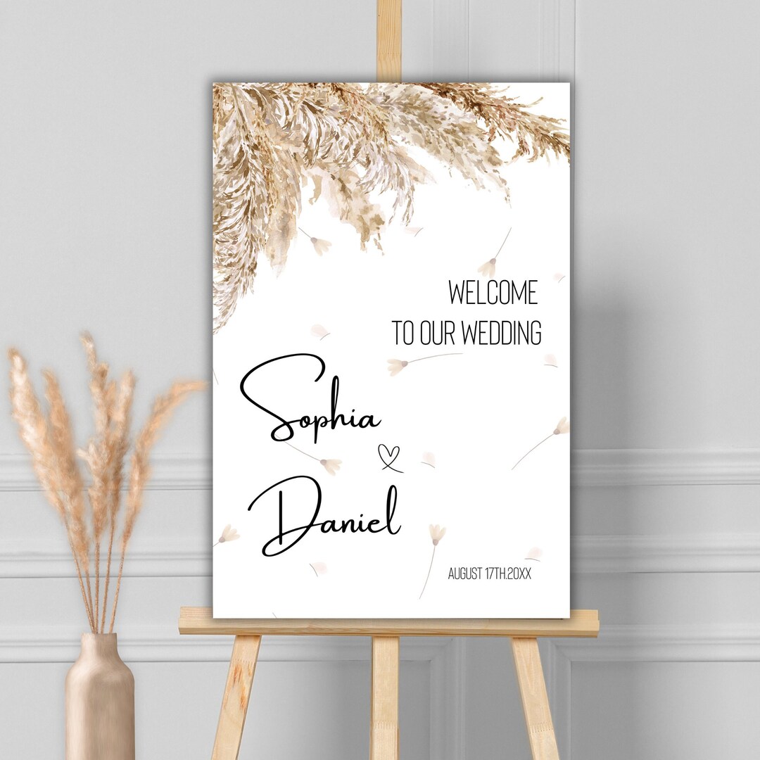Digital Welcome Sign: Elevate Your Events With Style Digital Download ...