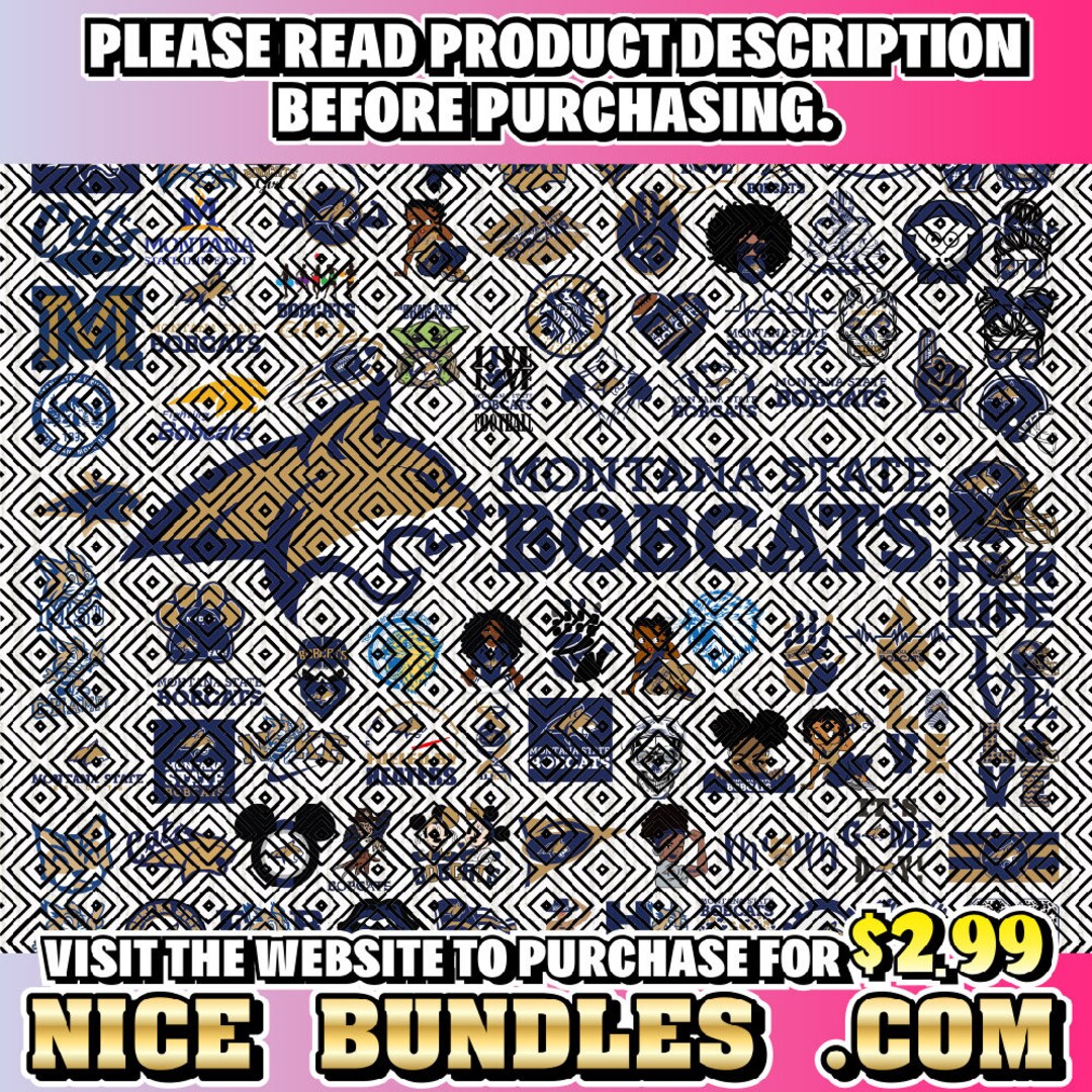 89 Files Montana-state-bobcats Team Bundle Svg, Montana-state-bobcats ...