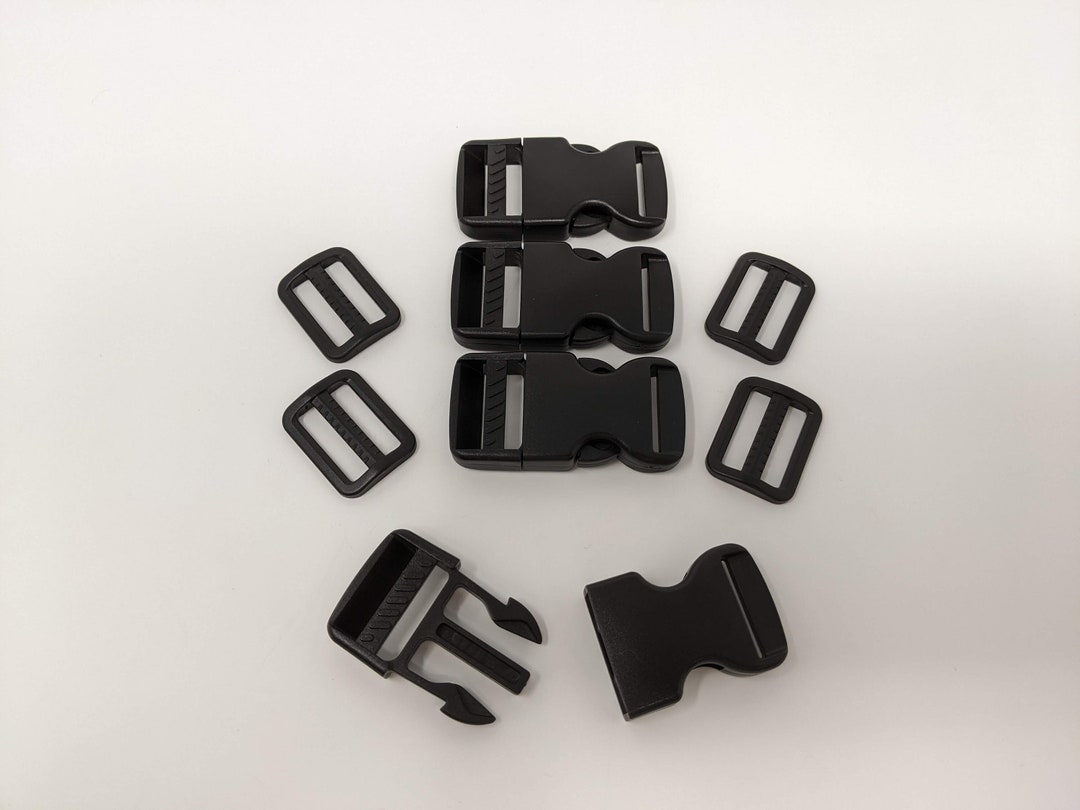 4-pack Extra Heavy Duty 1" Side Release Buckles 25mm Plastic Clips W ...