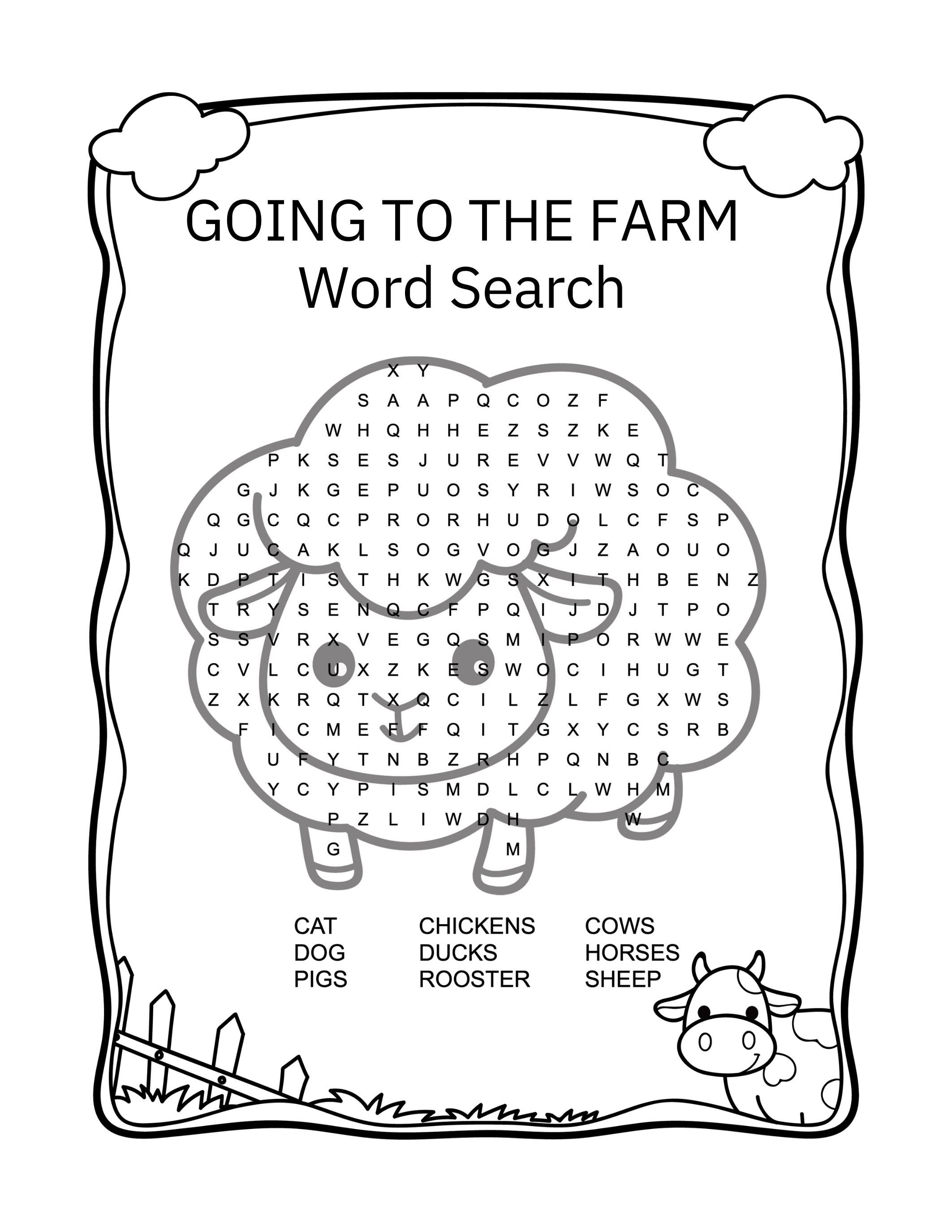 Farm Animals Activity Book Pages - Etsy