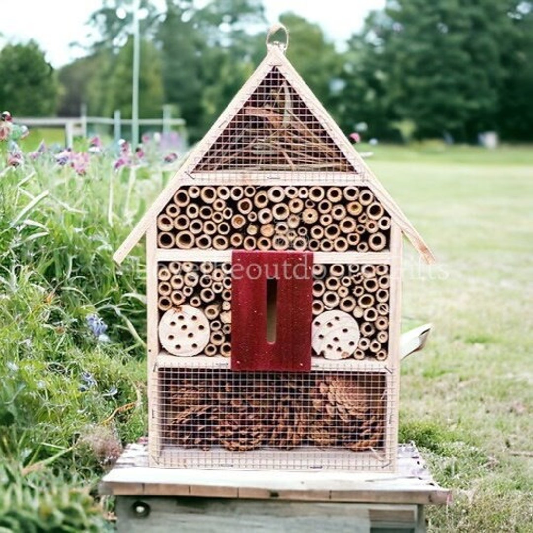Wooden Garden Insect House, Handmade Ecological Observation Decoration ...