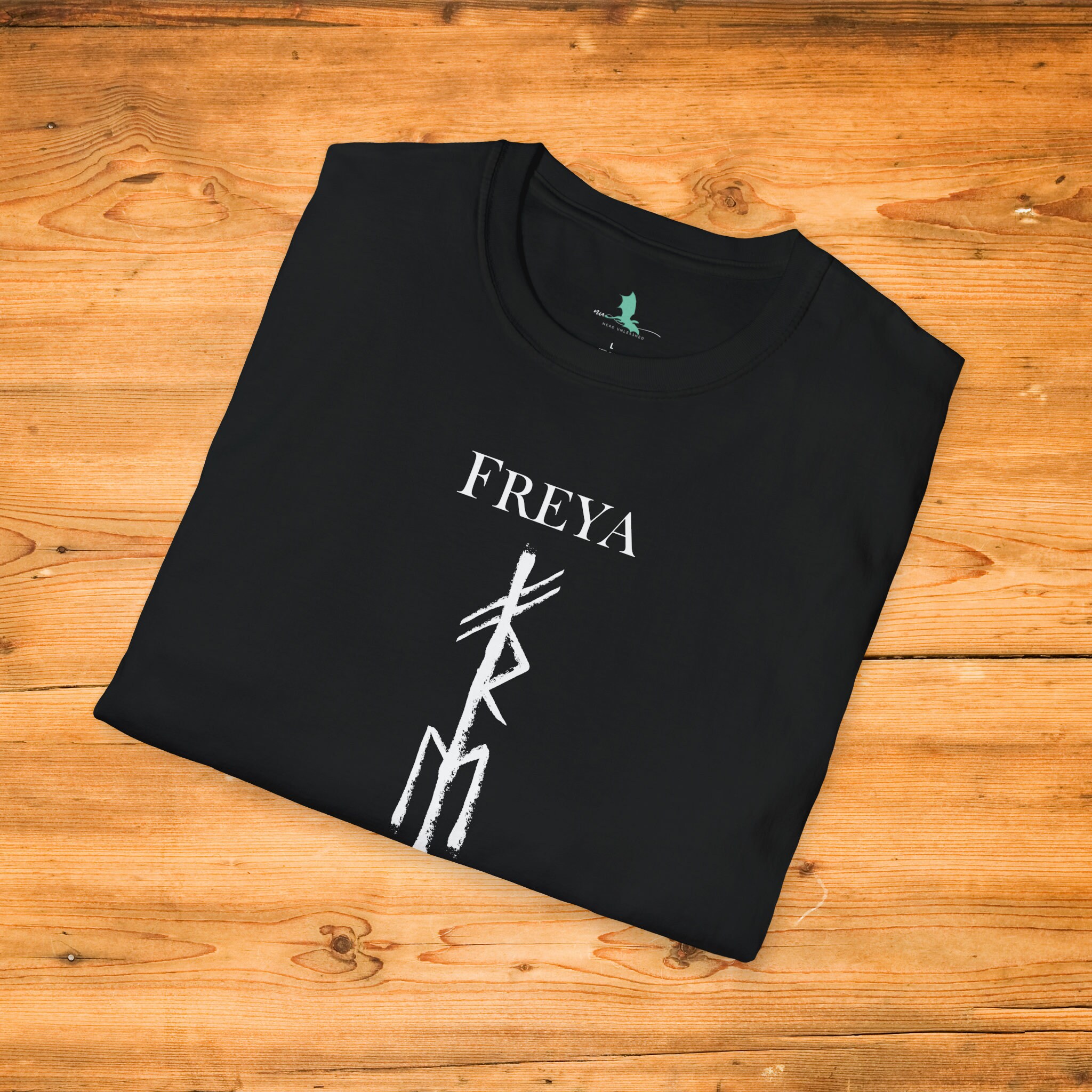 Freya Rune T-shirt With Vegvisir Norse Goddess Symbol Tee Unisex ...
