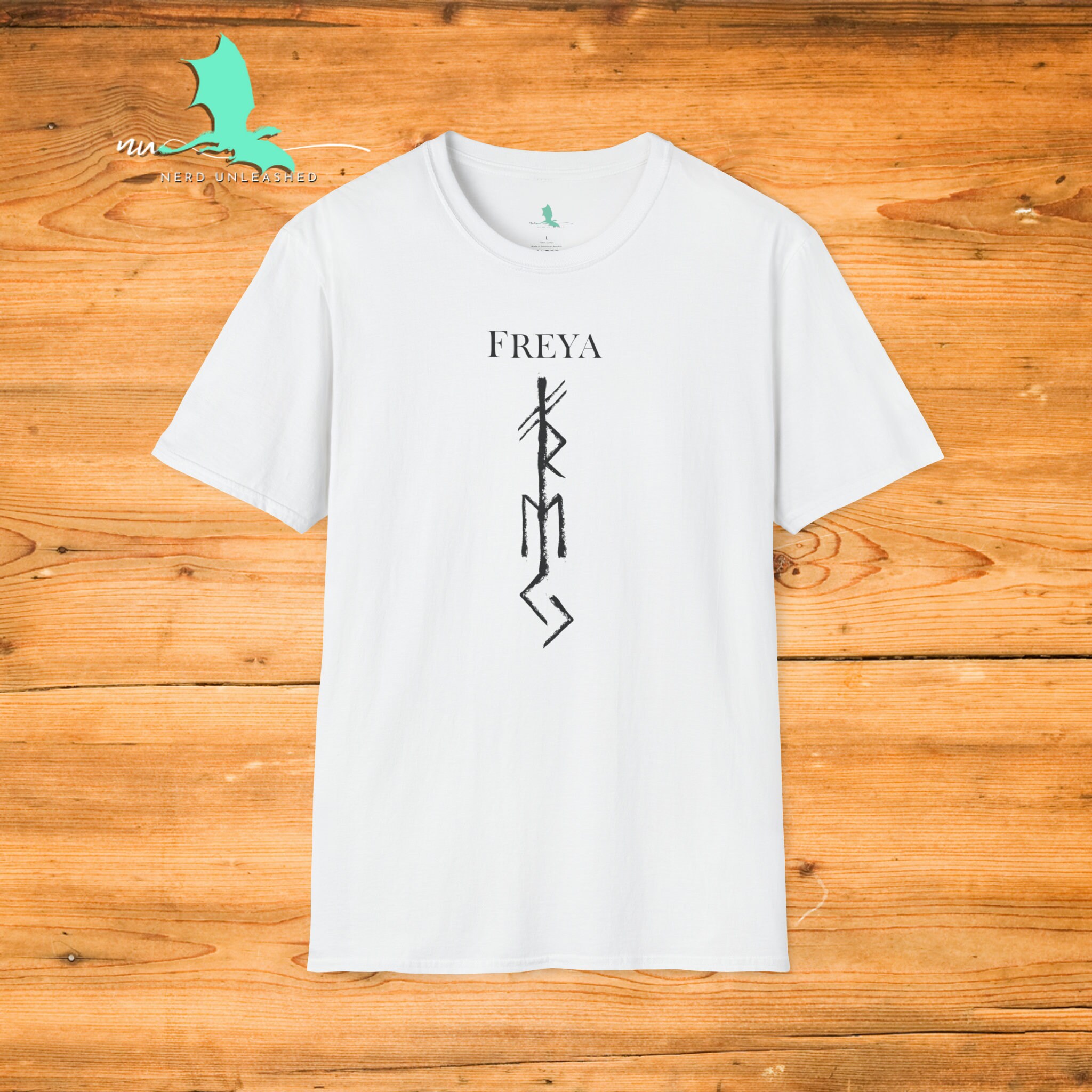 Freya Rune T-shirt With Vegvisir Norse Goddess Symbol Tee Unisex ...