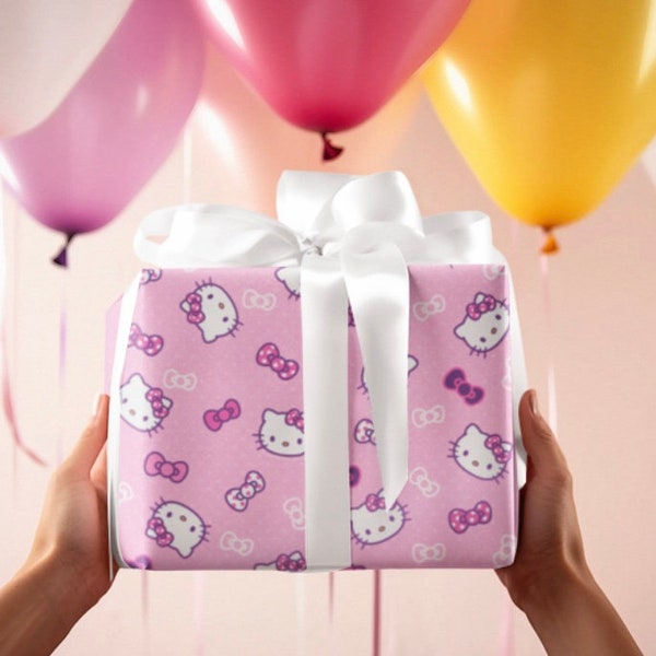 Hello Kittys Wrapping Paper - Etsy