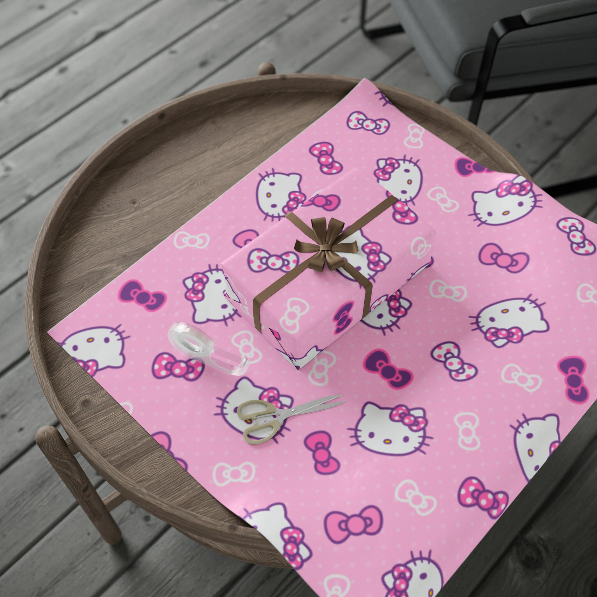 Hello Kitty Wrapping Paper - Etsy