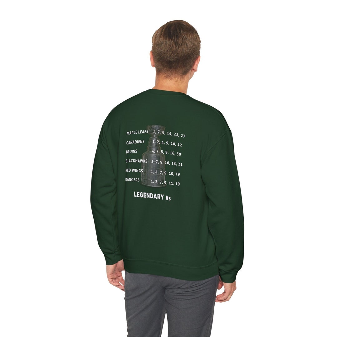 Hockey's Original Six Legendary Numbers Sweatshirt 9.9 Oz - Etsy