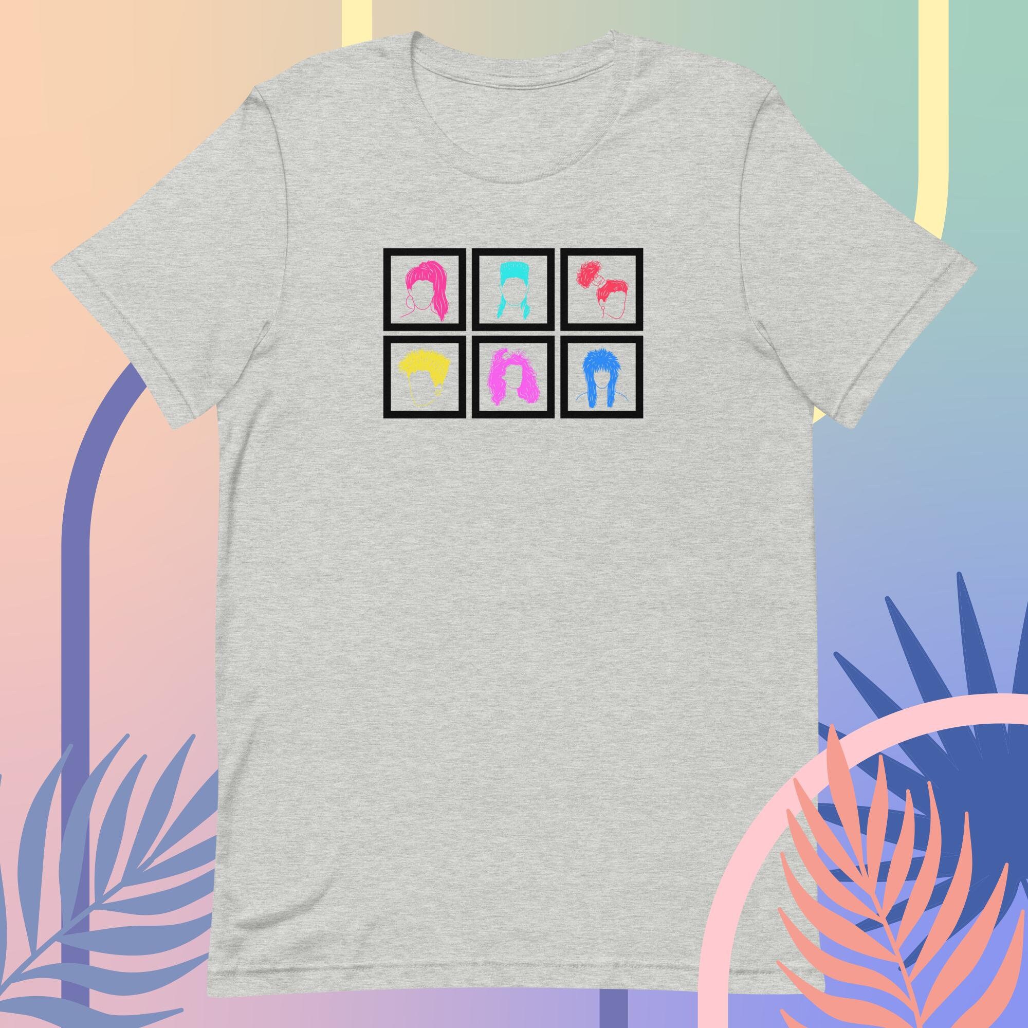 80s Hair T-shirt: Neon Mullet Perm Nostalgia Gift - Etsy