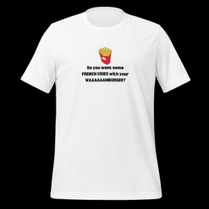 French Fry Shirt Chef Shirt Foodie Shirt Fry Shirt I Love Fries Shirt ...
