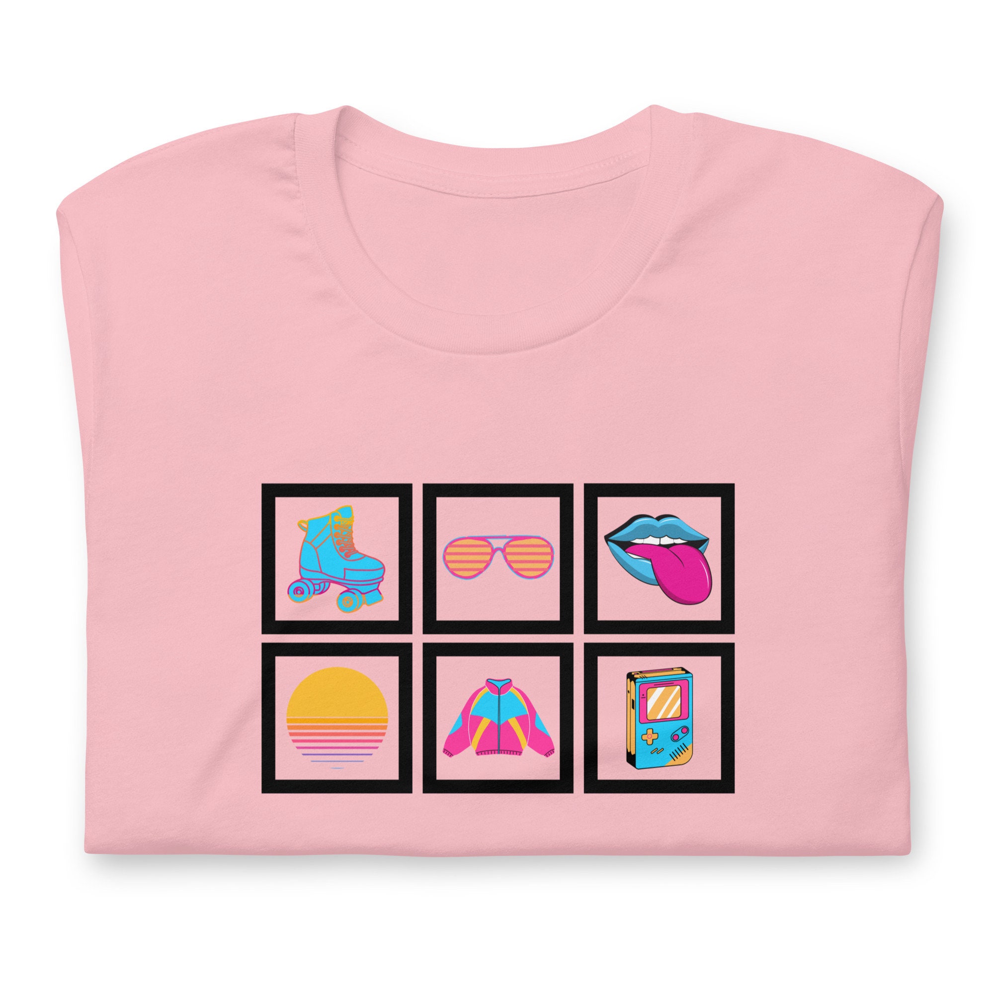 Neon 80's Tshirt Retro Vibes Vintage Inspired - Etsy