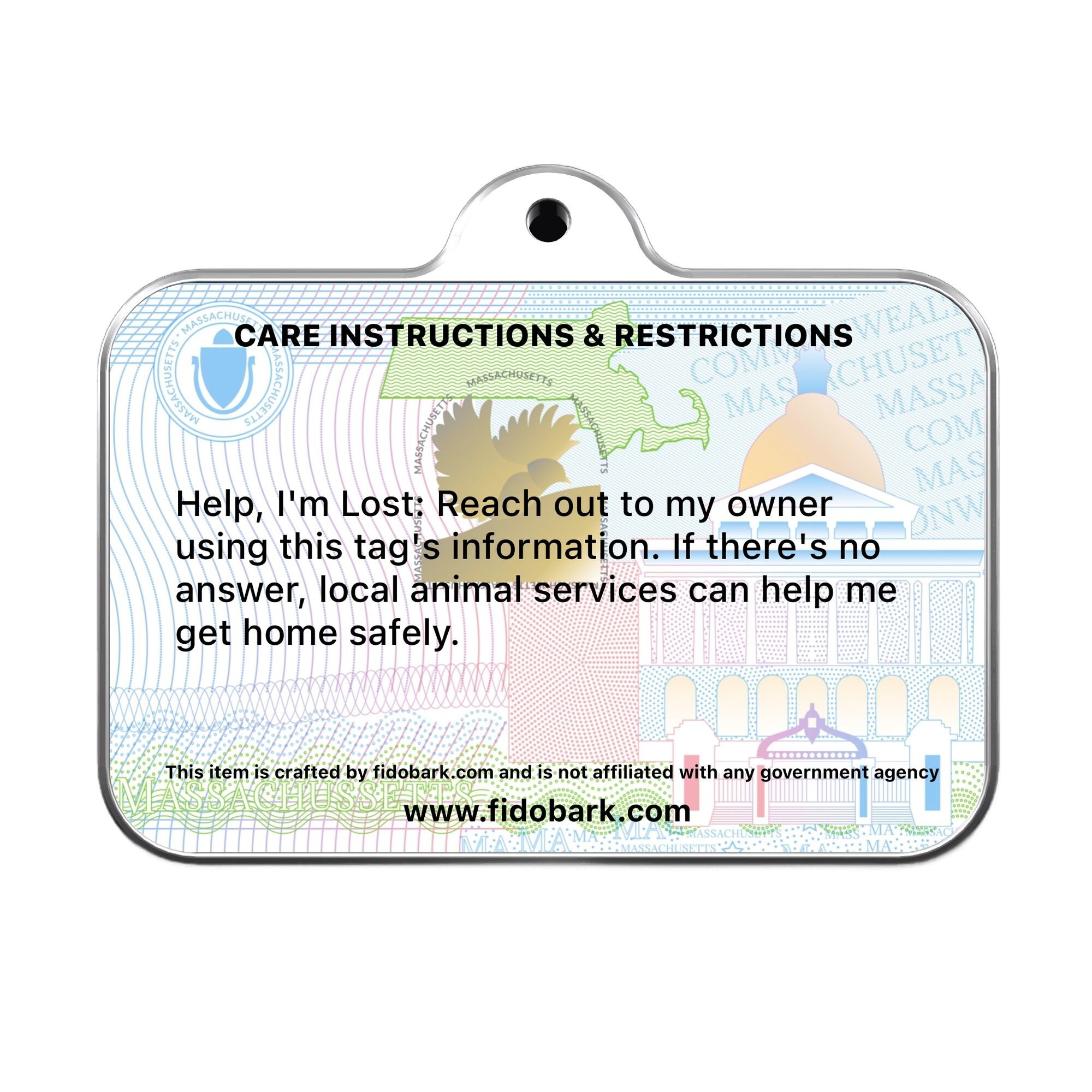 Dog License Tag ID Personalized Pet Driver License Id Dog State ID ...