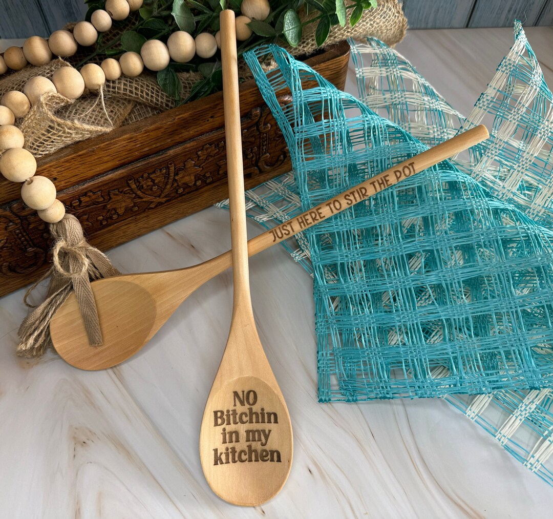 Laser Engraved Wooden Spoons - Etsy