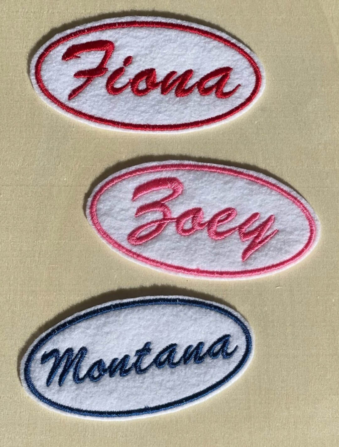 Custom Name Patch Embroidered Iron-on or Sew-on Name Tag Garage Name Tag Bowling Name Tag 2x4 ...