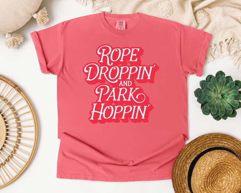 Rope Droppin and Park Hoppin Disney Vacation Shirt Park Hop Gift Family ...