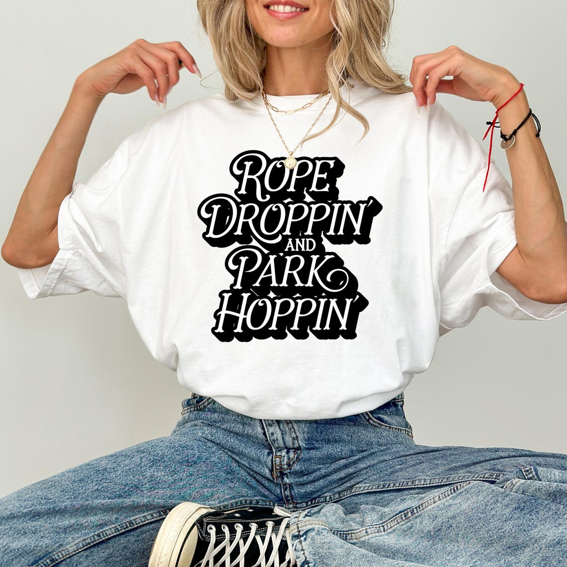 Rope Droppin and Park Hoppin Disney Vacation Shirt Park Hop Gift Family ...