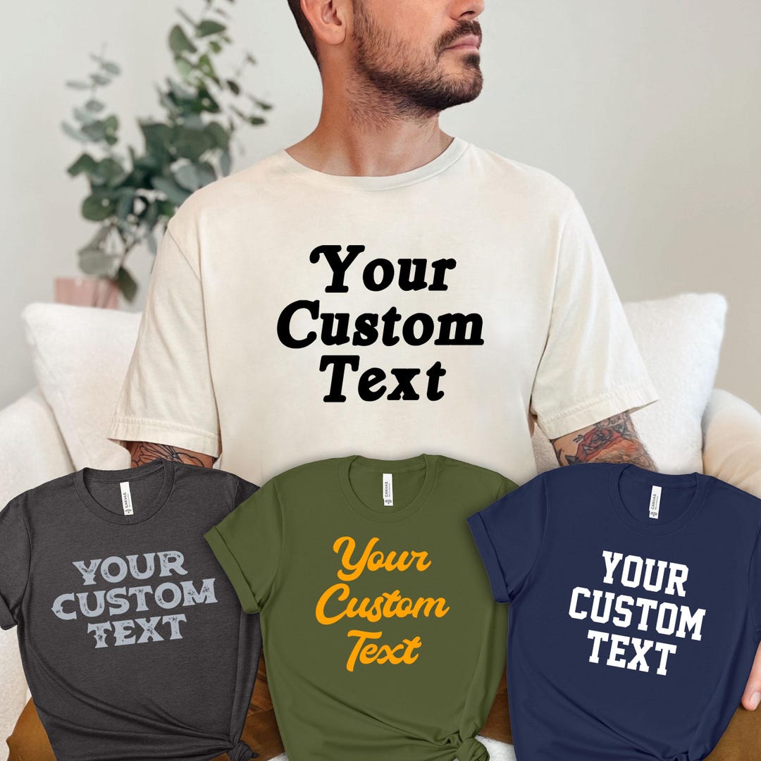 Personalized Shirt Custom Gift Family Reunion Custom Text Matching ...