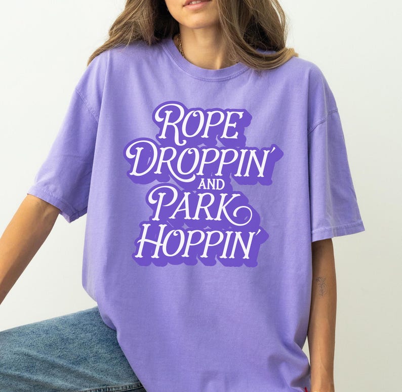 Rope Droppin and Park Hoppin Disney Vacation Shirt Park Hop Gift Family ...
