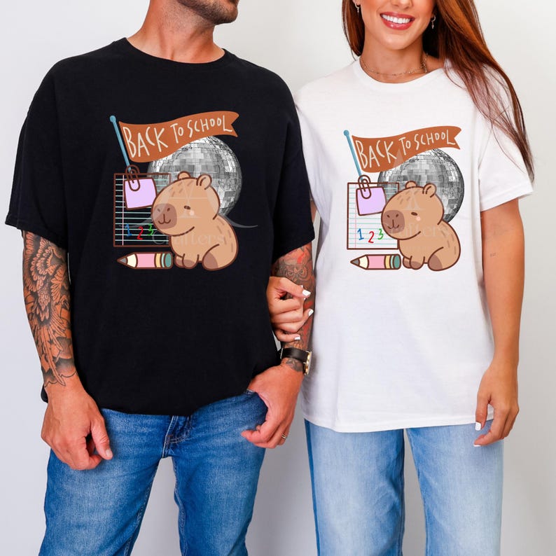 Capybara Back to School Clipart: PNG File (instant Download - Etsy