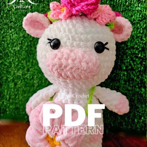 Pattern in PDF Muu Cow in SPANISH, Digital File in Pdf to Make Vaca Muu ...
