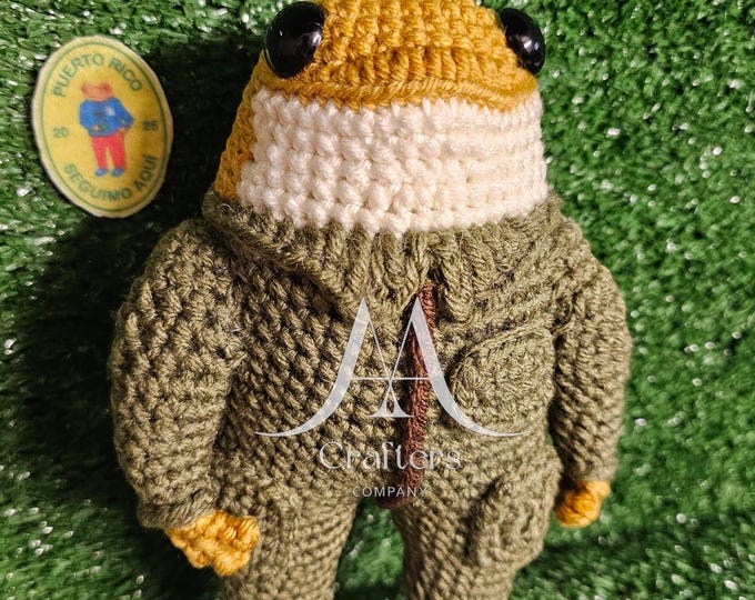 Sapo Concho in Crochet, Concho De Bad Bunny, Sapo Concho Plushie, Gift ...