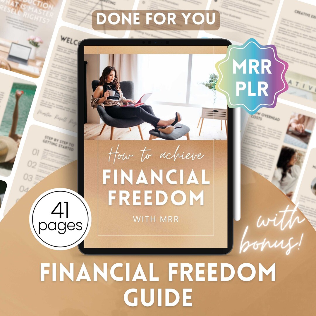 DFY How to Achieve Financial Freedom Guide, Master Resell Rights MRR ...