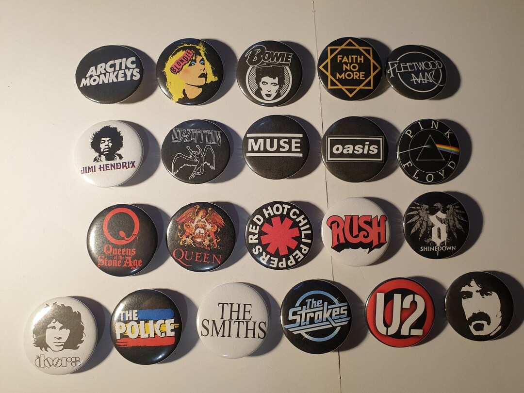 Classic Rock Pins/buttons, 32mm/1.25 Inch - Etsy