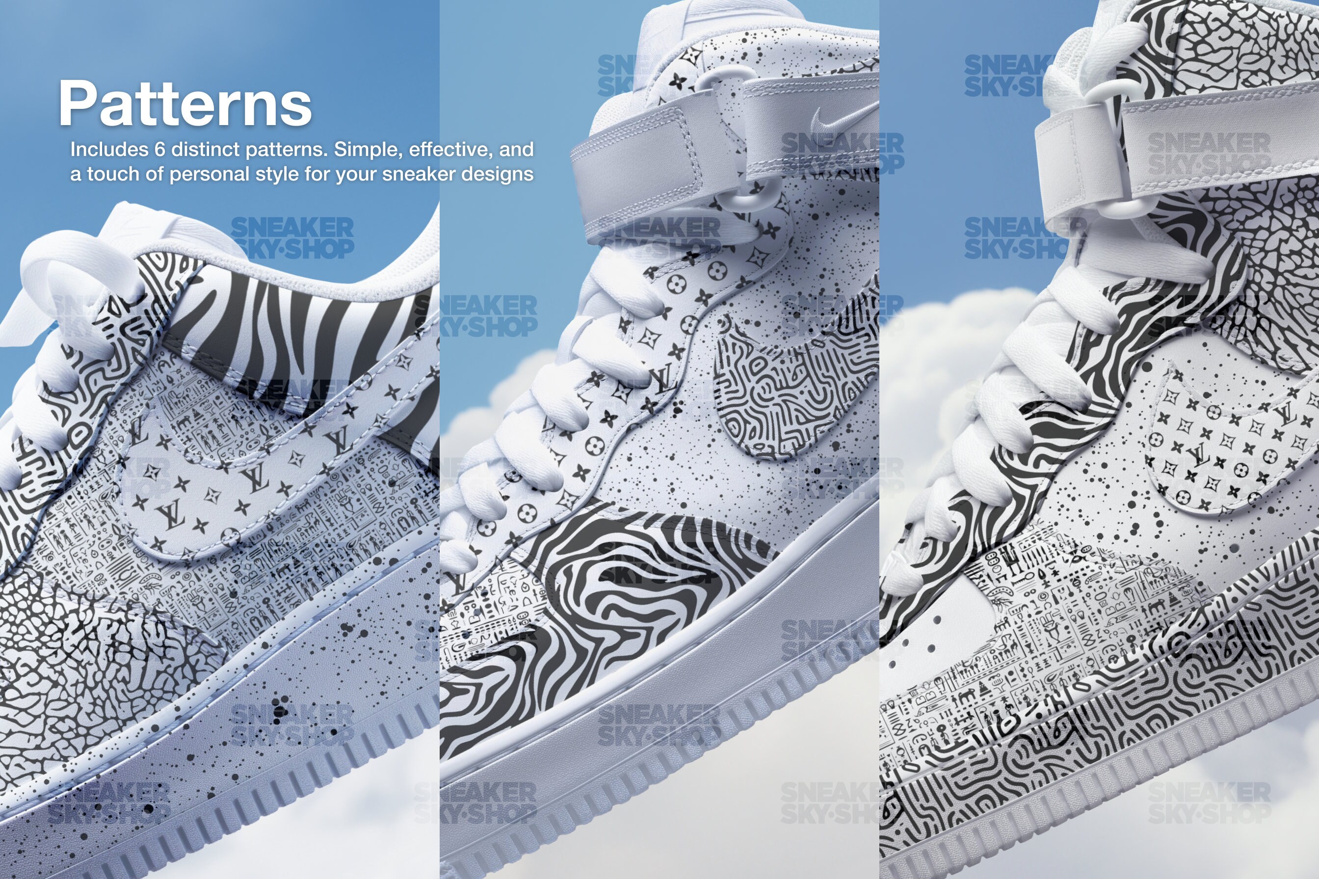 Sneaker Mockups - AF1 Pack - Custom Design - Etsy