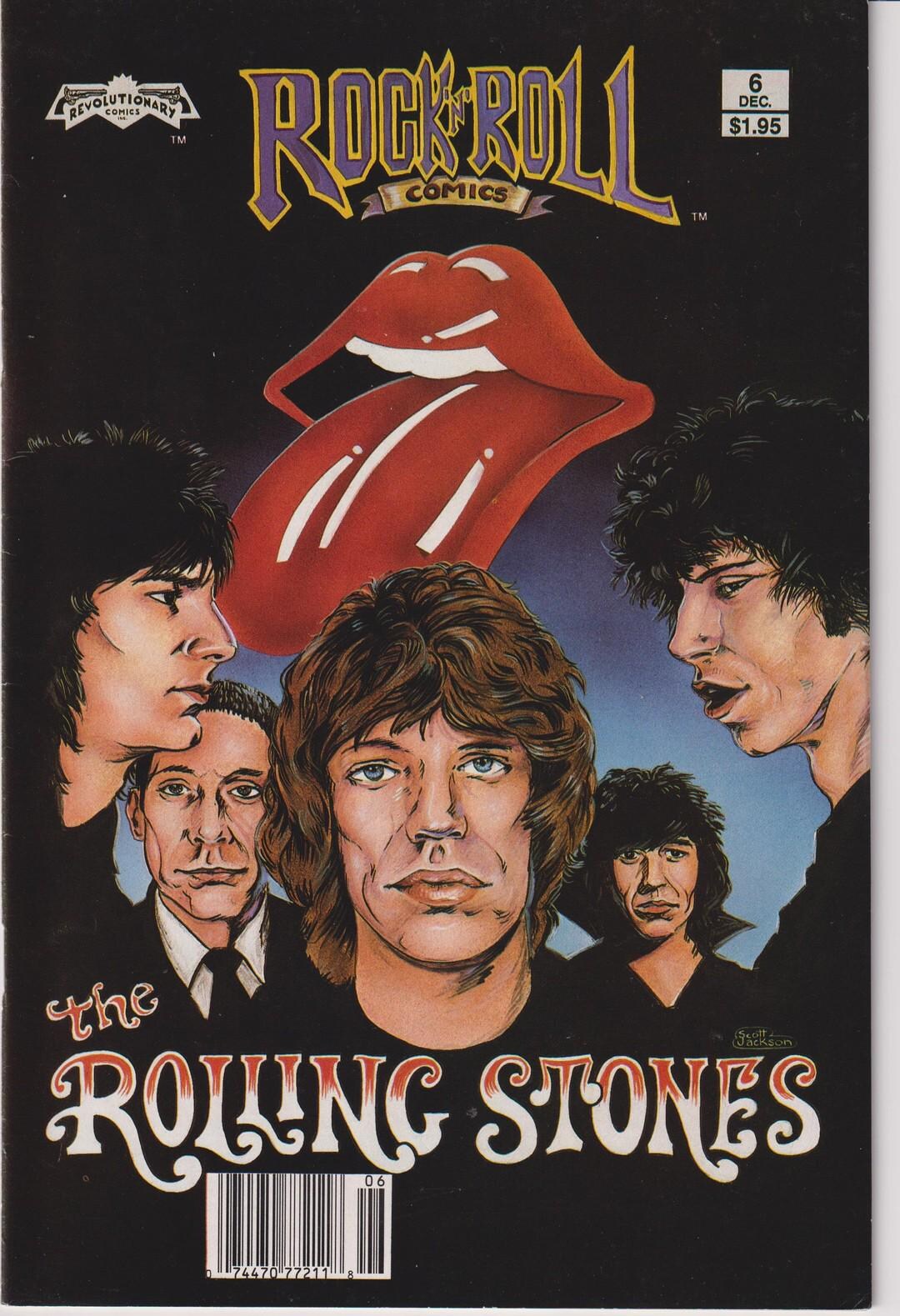 Rock and Roll Comics #6 - Rolling Stones - 1st Print - Revolutionary ...