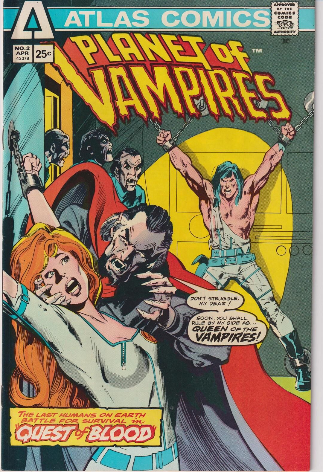 Planet of Vampires 2 Bronze Age Horror Atlas Comics 1975 - Etsy