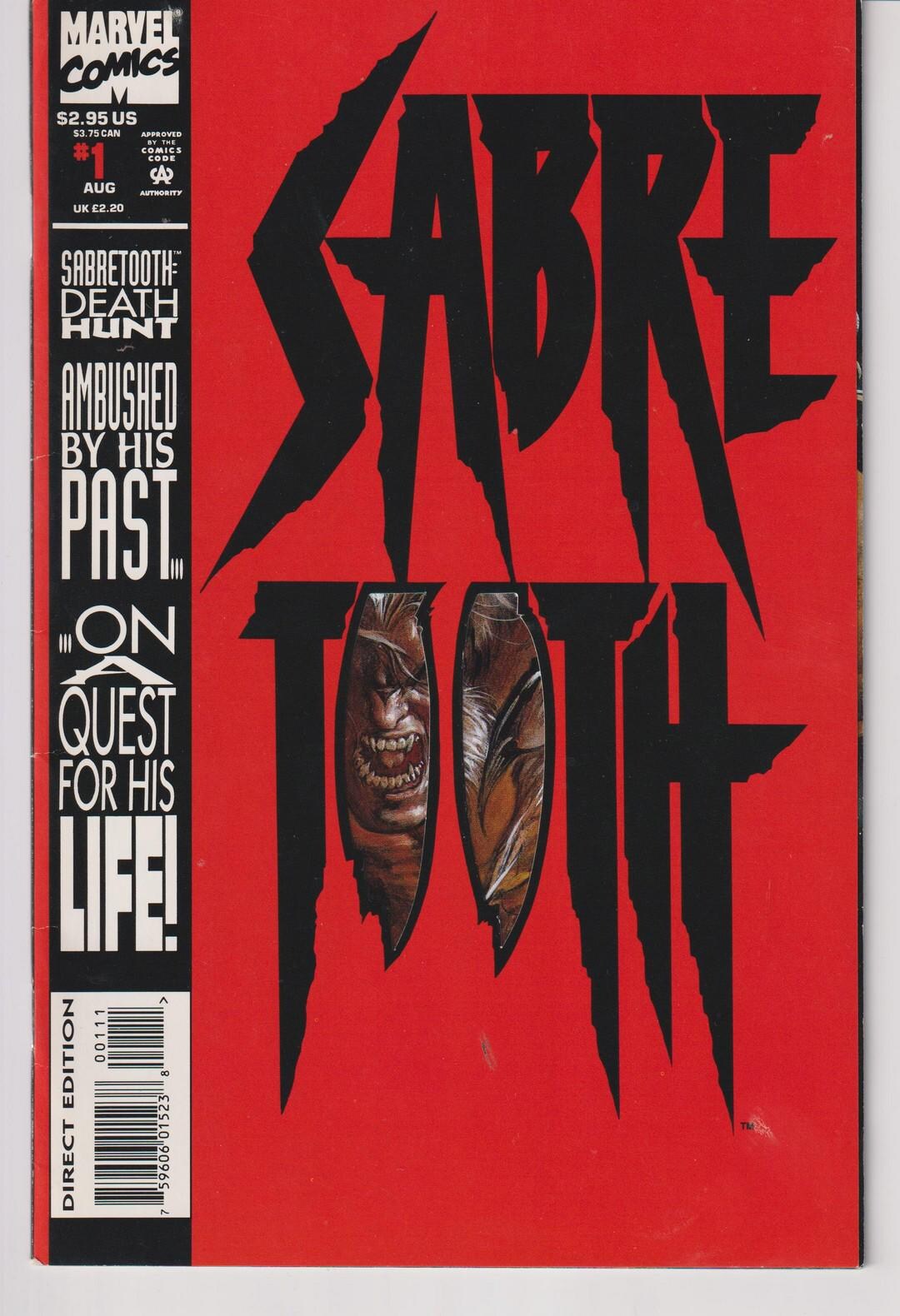 Sabretooth #1 - Die Cut Cover - Modern Age - Marvel Comics - 1993 - Etsy