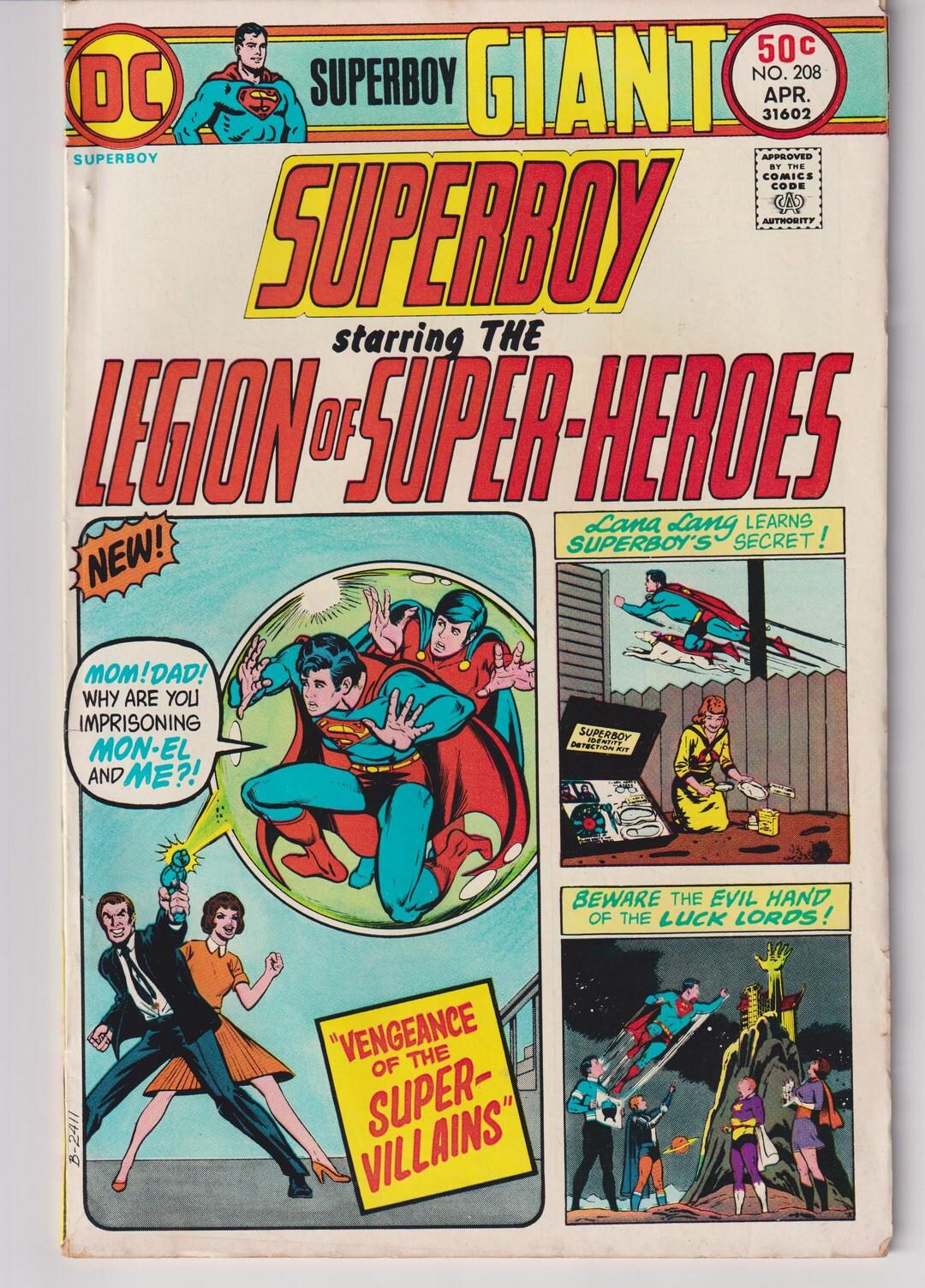 Superboy Giant 208 Bronze Age - Etsy