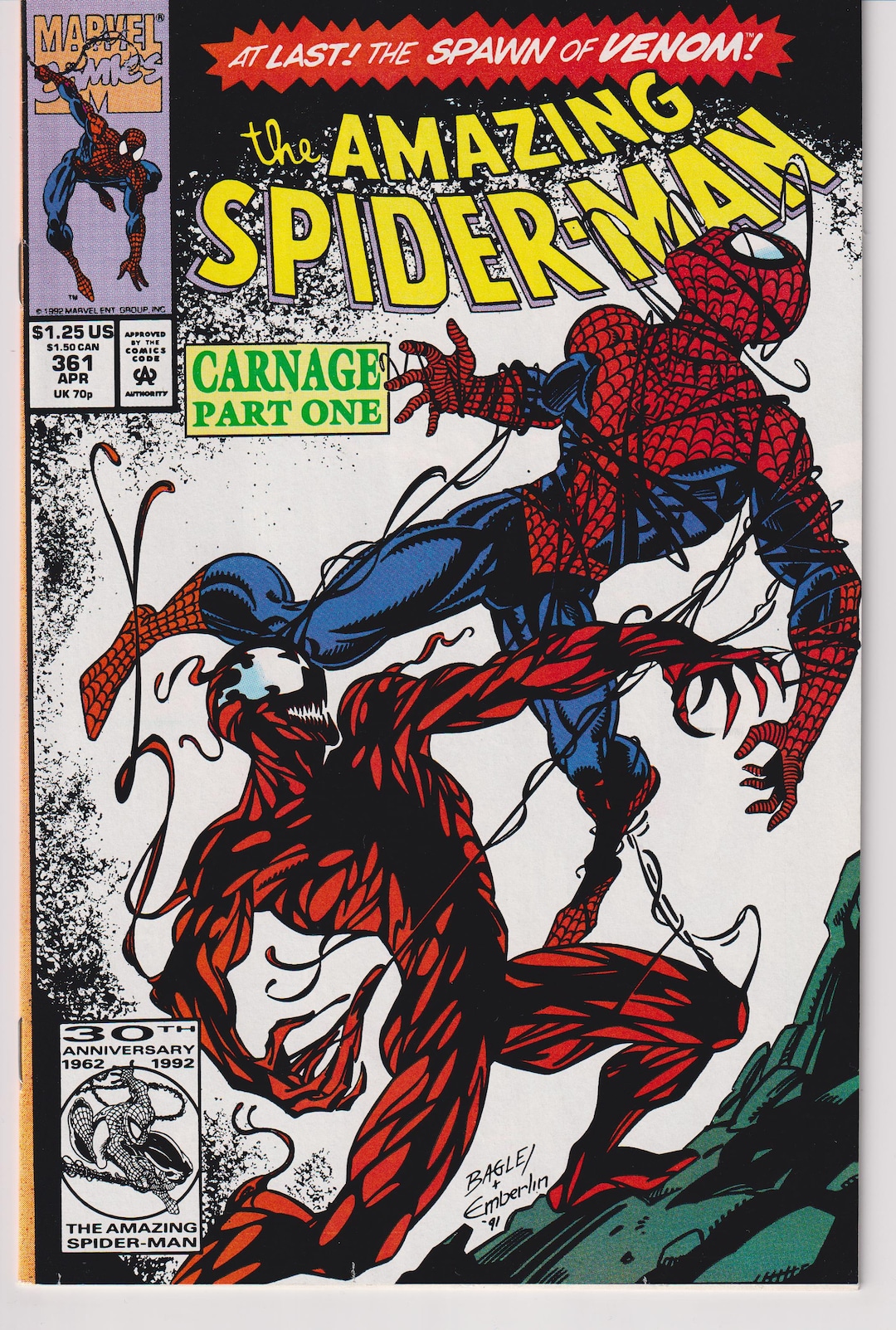 Amazing Spider-man 361 1st Carnage - Etsy