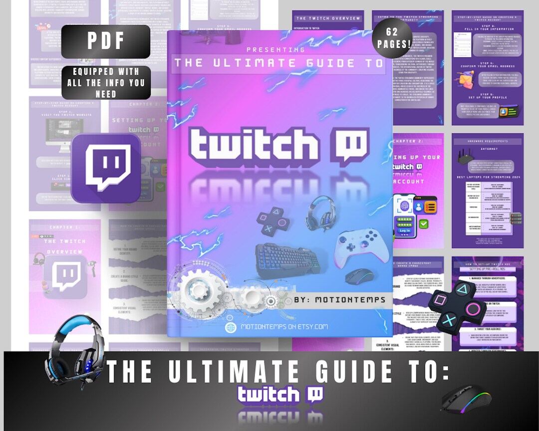 Twitch Ebook, Twitch Setup, Live Streaming Guide Ebook, the Ultimate ...
