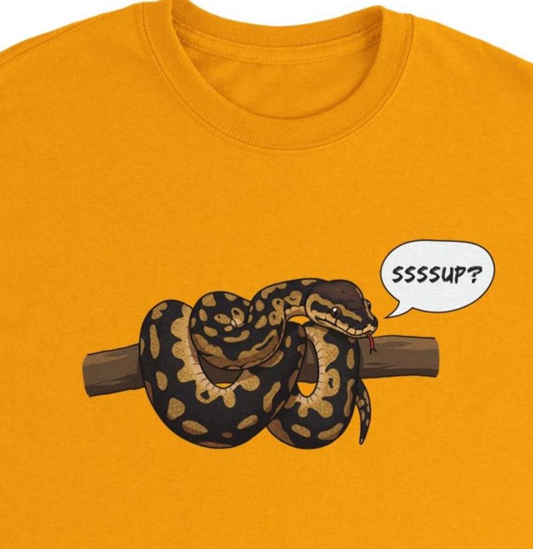 Funny Snake T-shirt - 'ssssup?' Ball Python Reptile Lover Tee - Etsy