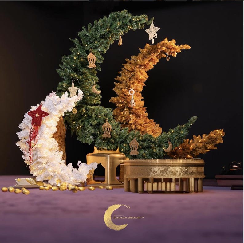 Ramadan Eid Moon Hilal Crescent Tree - Etsy