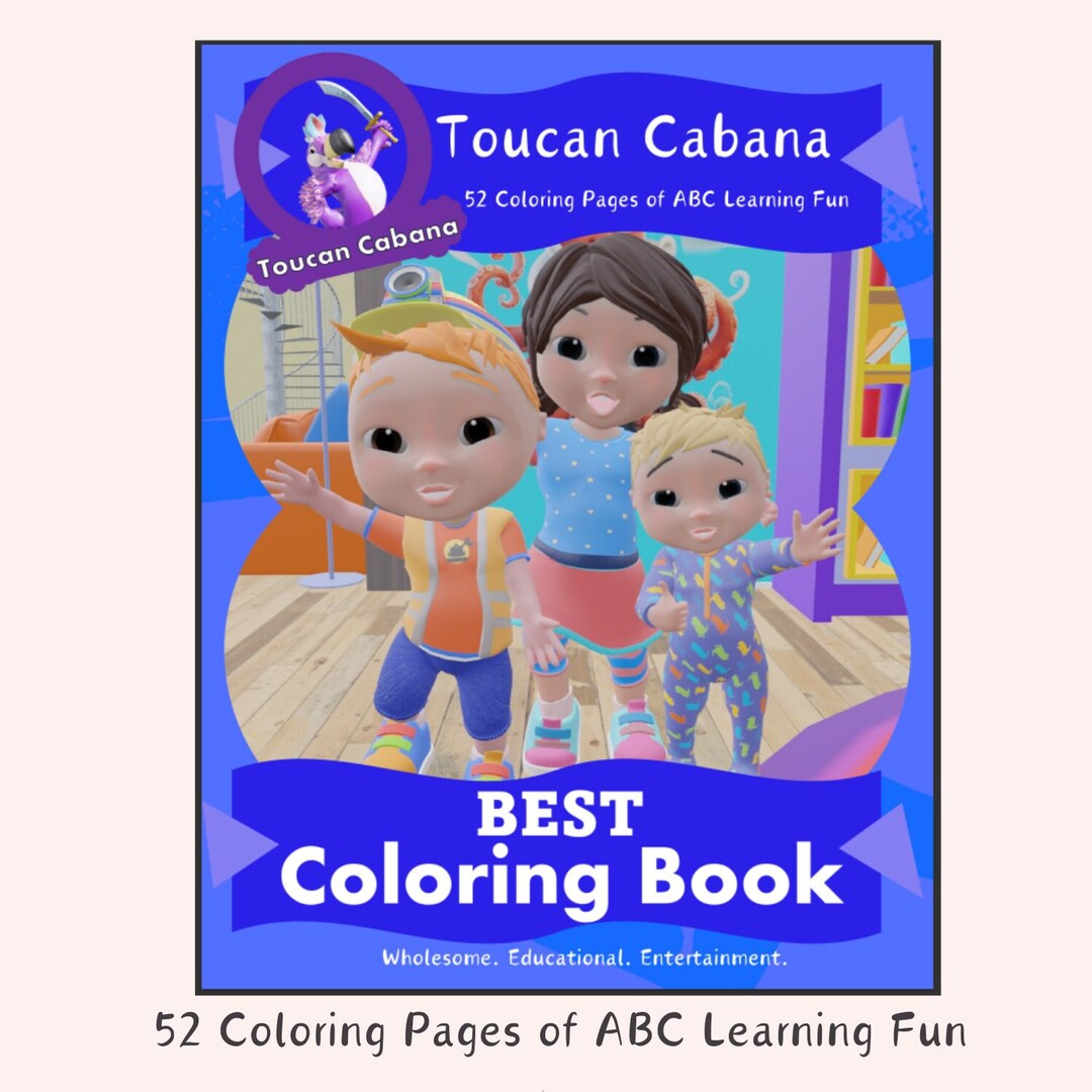 Toucan Cabana Best Coloring Book for Kids - Etsy