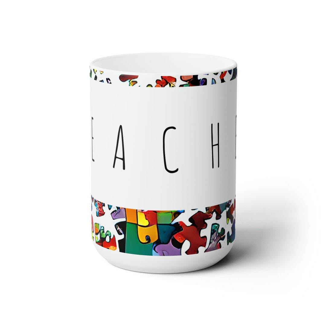 Autism Teacher Appreciation Personalizable Ceramic Mug - Etsy