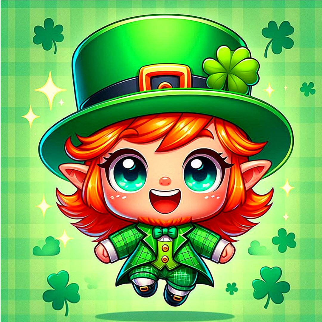 Cute St. Patrick's Day Clipart Bundle I Leprechaun Graphics PNG I ...