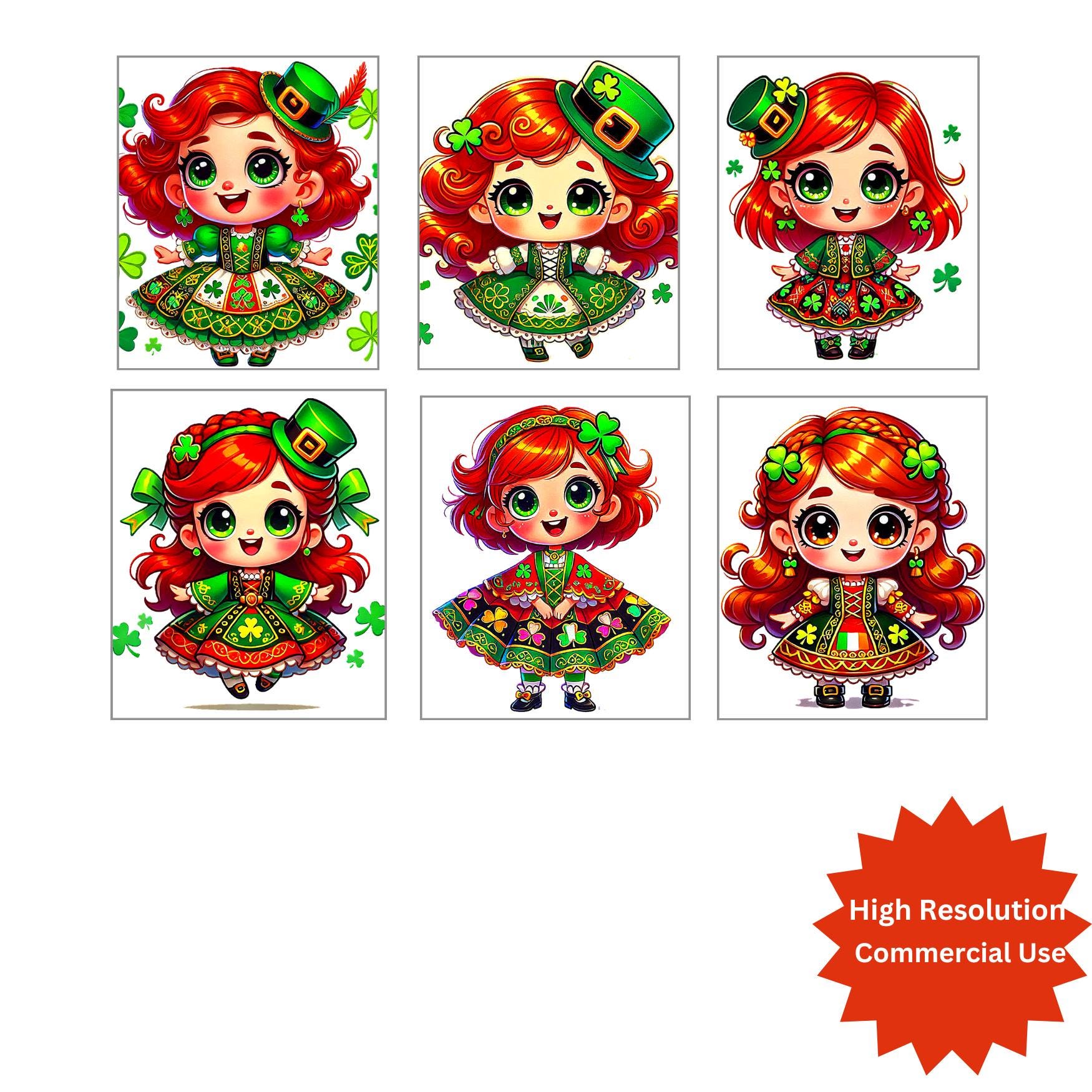 Cute St. Patrick's Day Clipart Bundle I Leprechaun Graphics PNG I ...