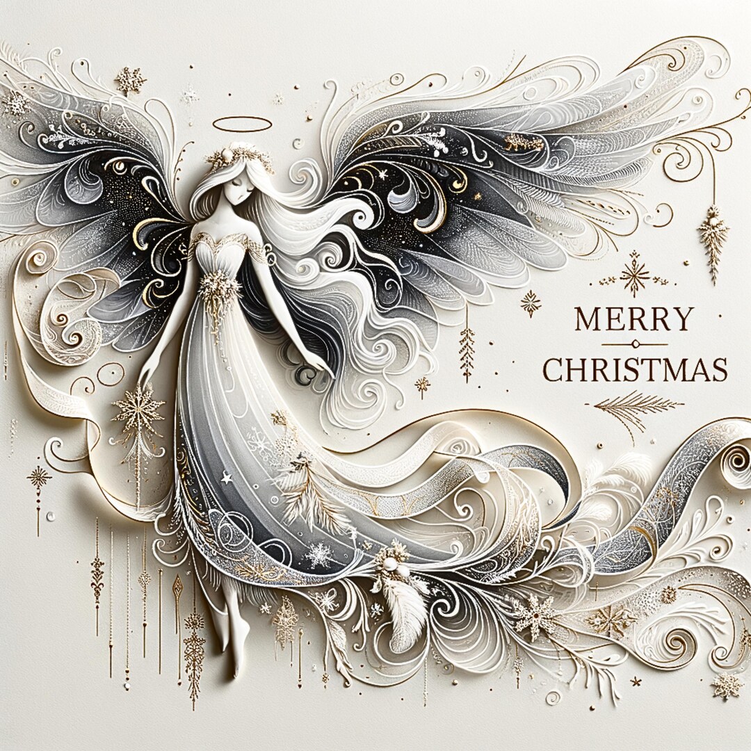 Christmas Angel Clipart Bundle for Holiday Designs I Watercolor Angel ...