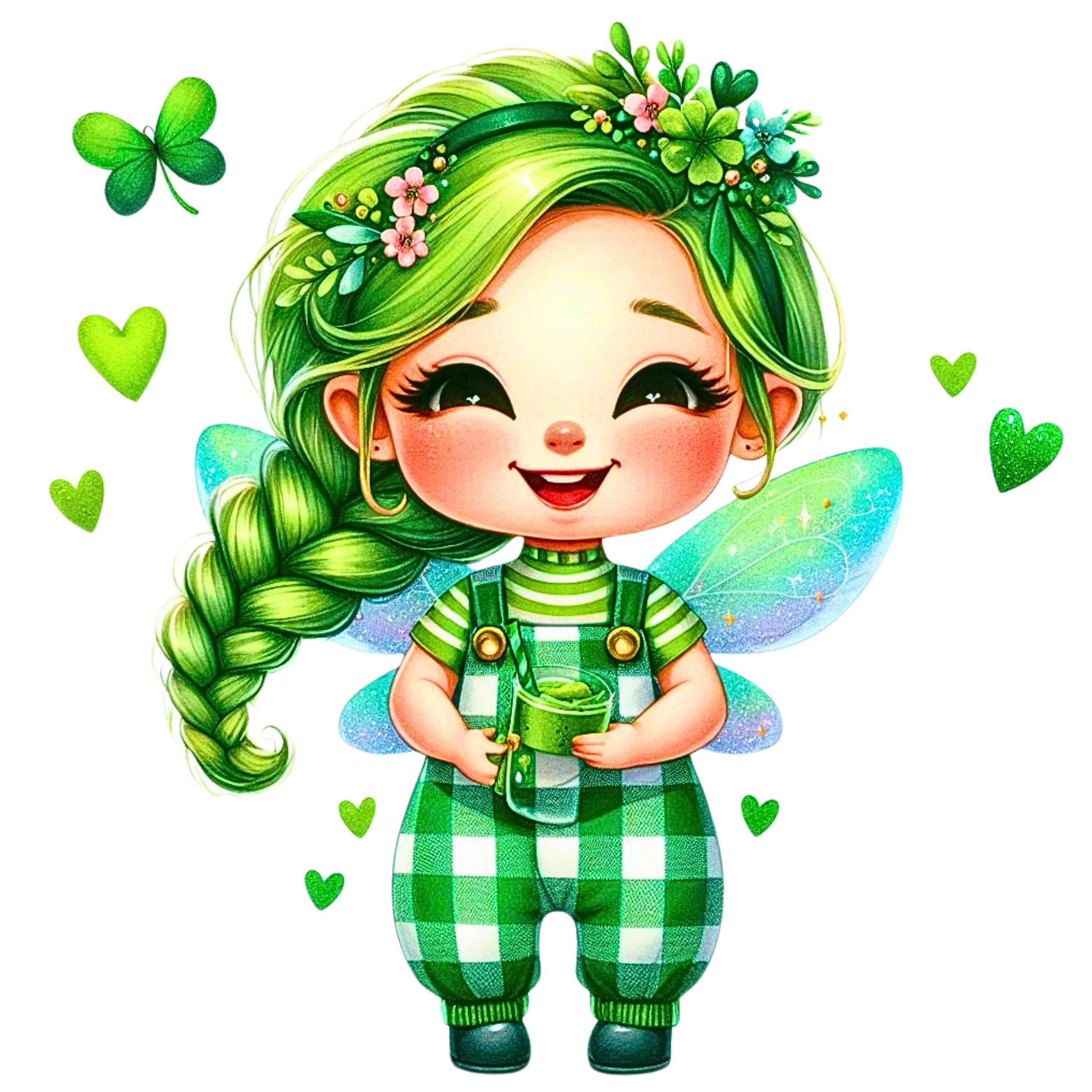 St. Patrick's Day Fairy Clipart Bundle I St. Patrick's Day Fairies Pngs ...