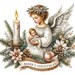 Christmas Angel Clipart Bundle for Holiday Designs I Traditional ...
