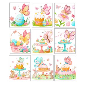Easter Butterflies Clipart Bundle I Cute Easter Butterflies PNG I ...